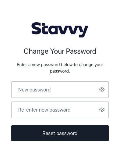 How Do I Reset My Stavvy Password? – Stavvy Help Center